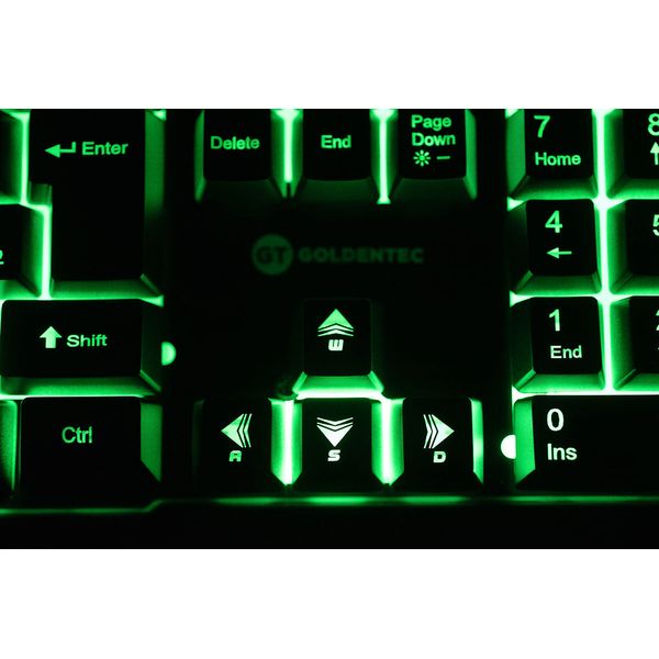 Teclado Gamer Legend LED Backlight Verde Alumínio - lojagoldentec