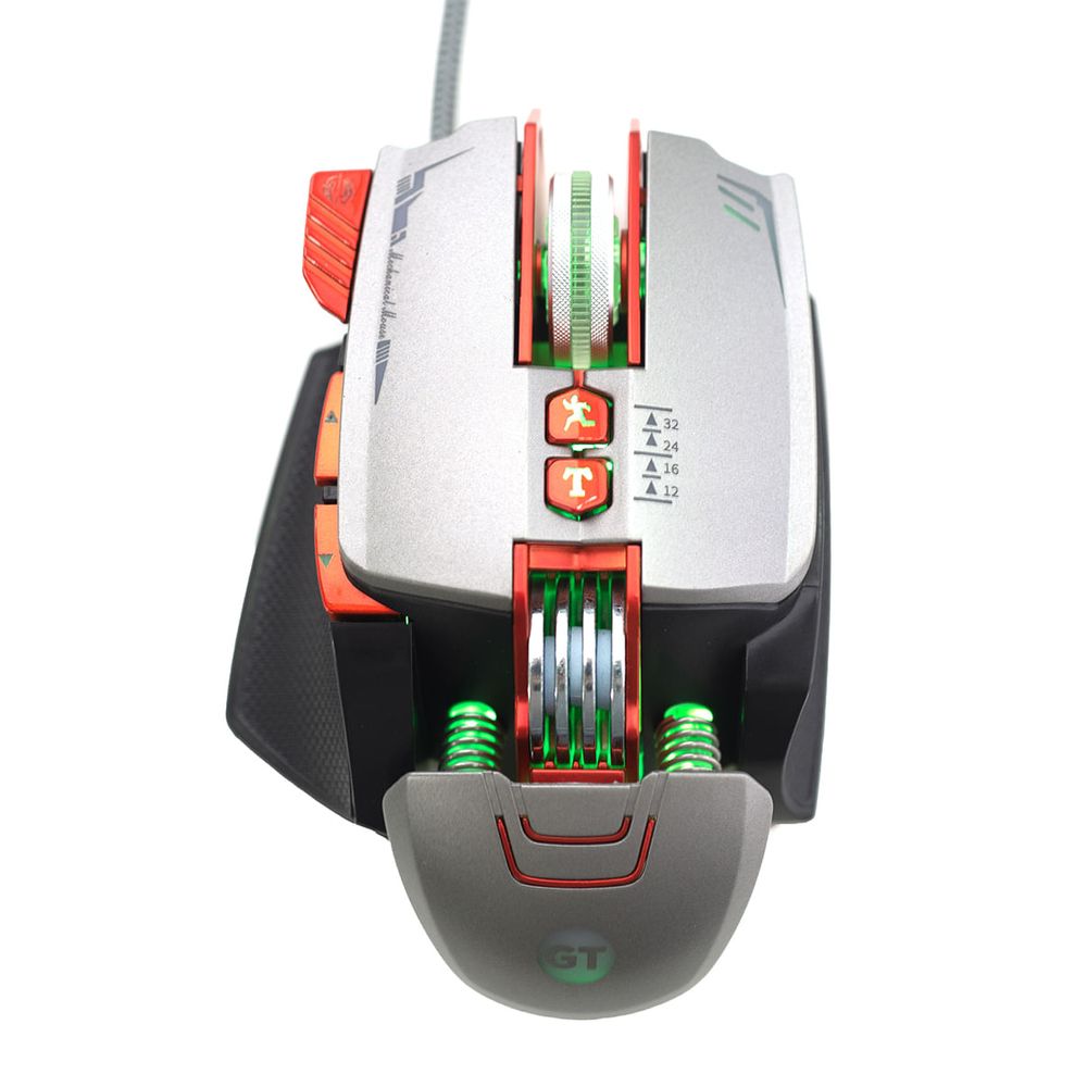 Mouse Accurate 3200DPI Cinza GT Gamer - lojagoldentec