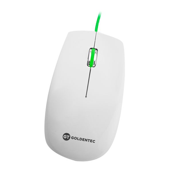 Mouse Óptico 1000DPI USB Colors Verde - lojagoldentec