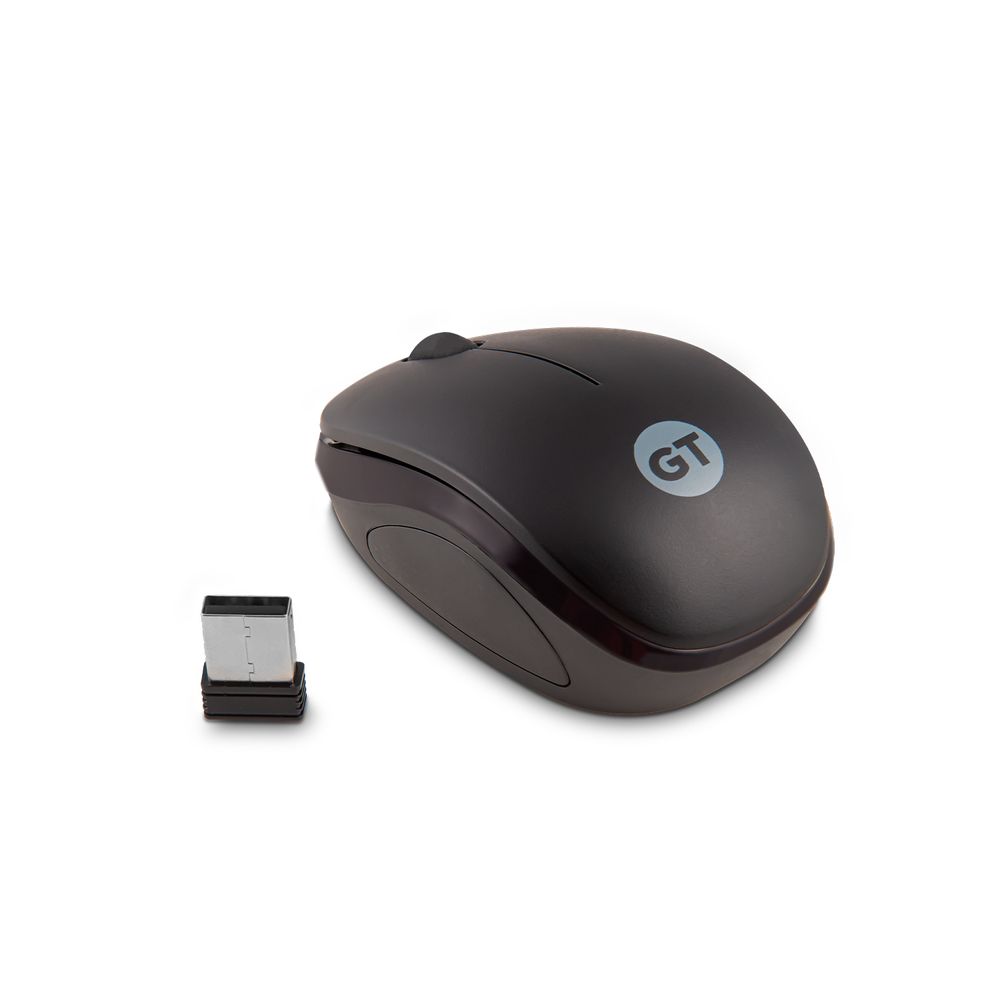 Mouse Sem Fio USB Compact Recarregável Preto - lojagoldentec
