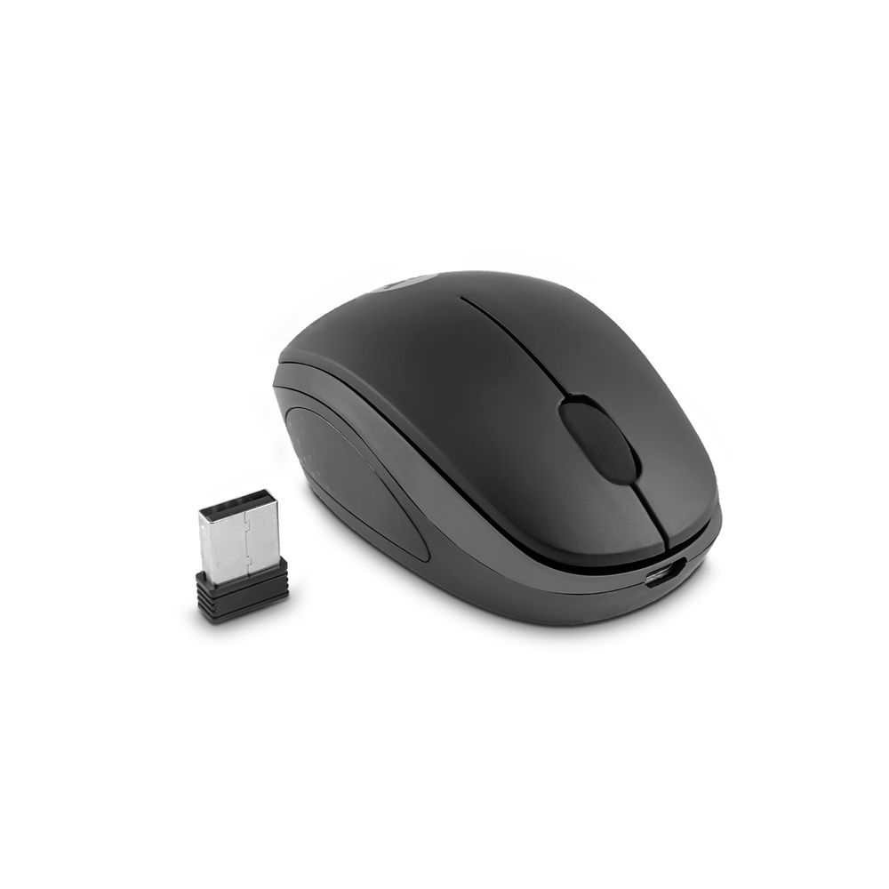 Mouse Sem Fio USB Compact Recarregável Preto - lojagoldentec