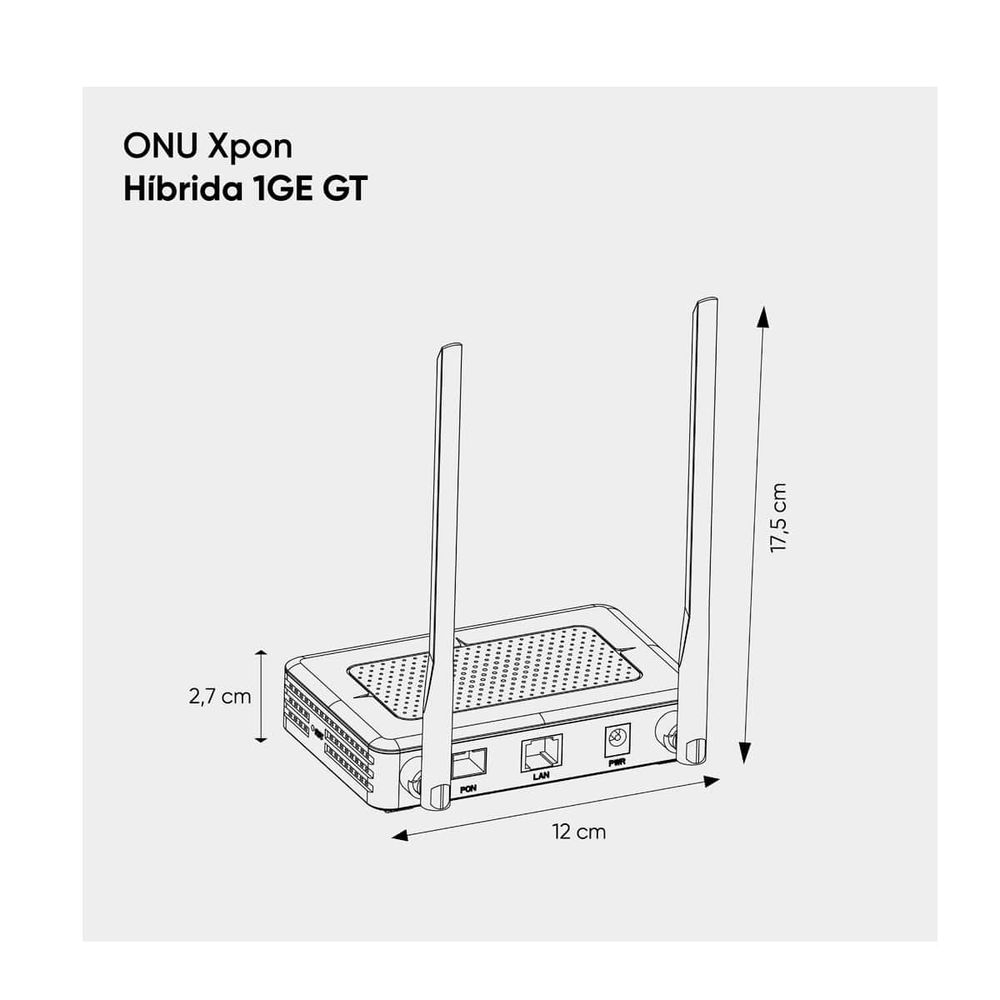 ONU xPON WiFi N300 1G - lojagoldentec