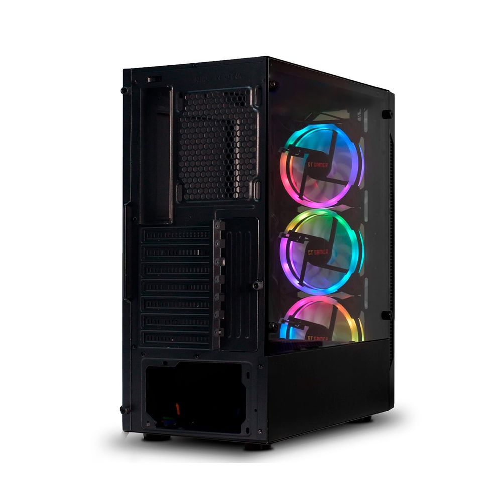 Gabinete Gamer Sem Fonte P2T3C com LED RGB | GT Gamer - lojagoldentec