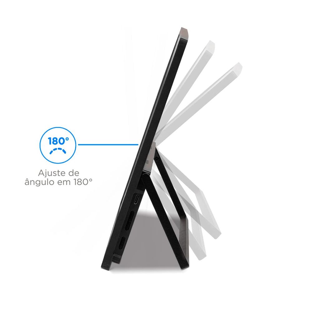 Monitor Portátil Goldentec 16", Full HD, 60Hz - lojagoldentec