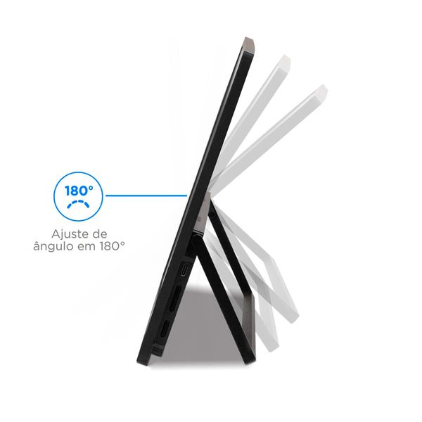 Monitor Portátil Goldentec 16", Full HD, 60Hz - lojagoldentec