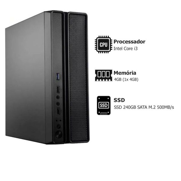 Computador Intel® Core™ I3, 4GB, SSD 240GB | GT - lojagoldentec