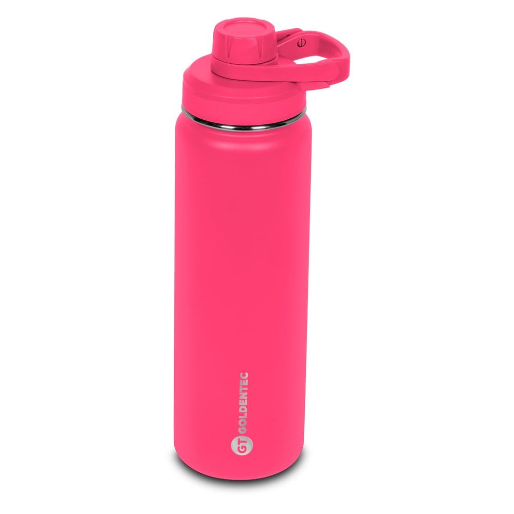 Garrafa Térmica Inox Colors 750ml Rosa Pink - lojagoldentec