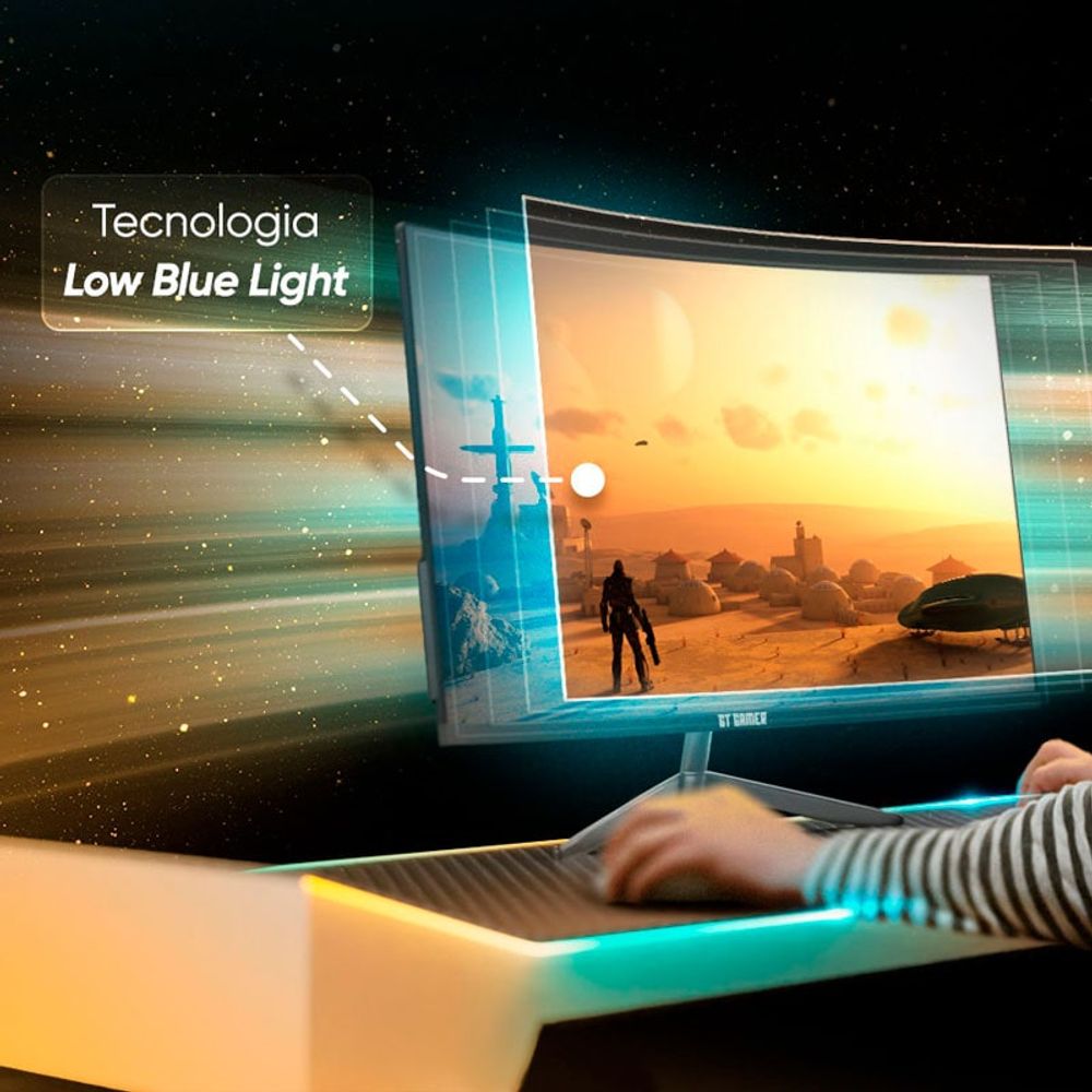 Monitor 27" Widescreen 144Hz Curvo Full HD - lojagoldentec