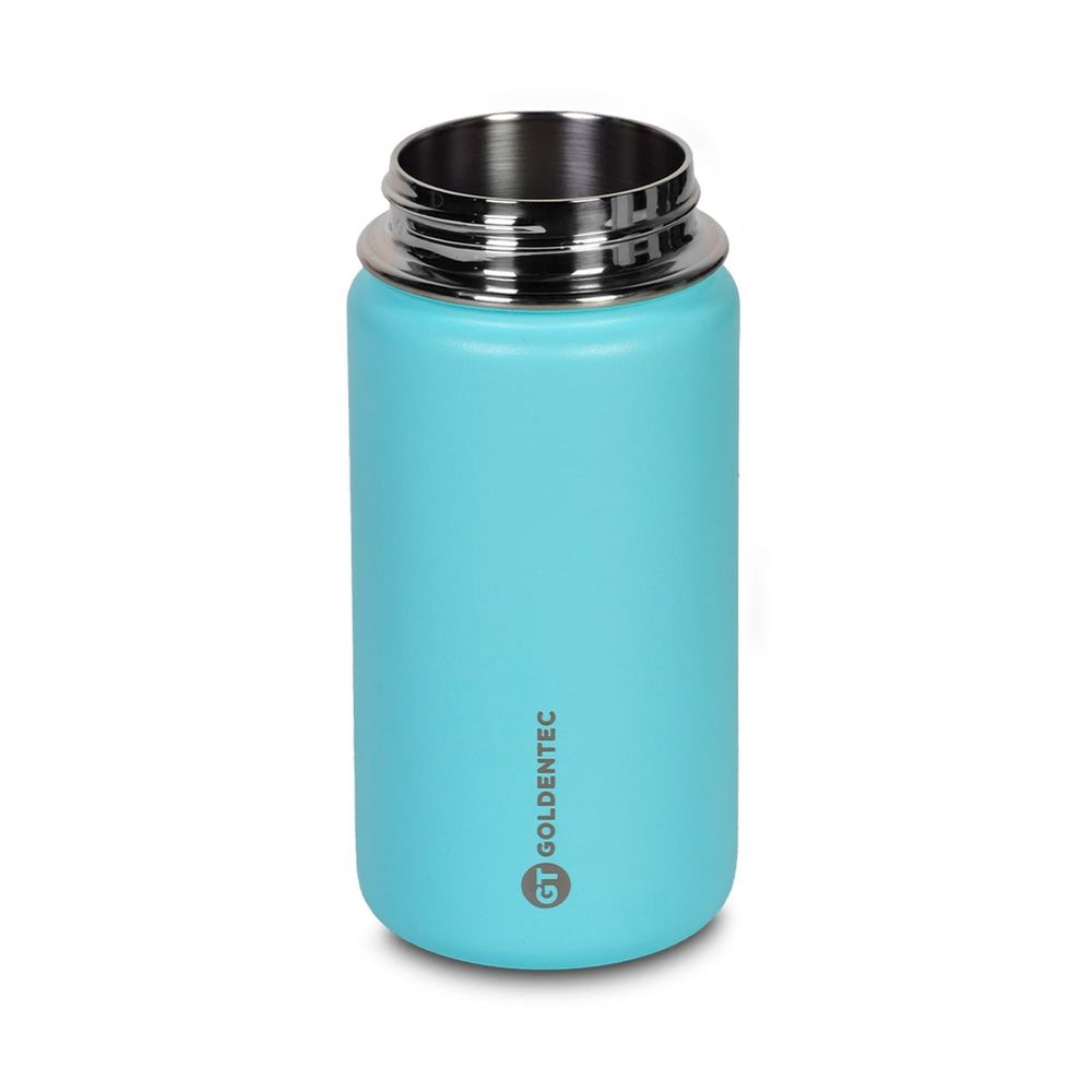 Garrafa Térmica Inox Colors 350ml Azul Claro - lojagoldentec