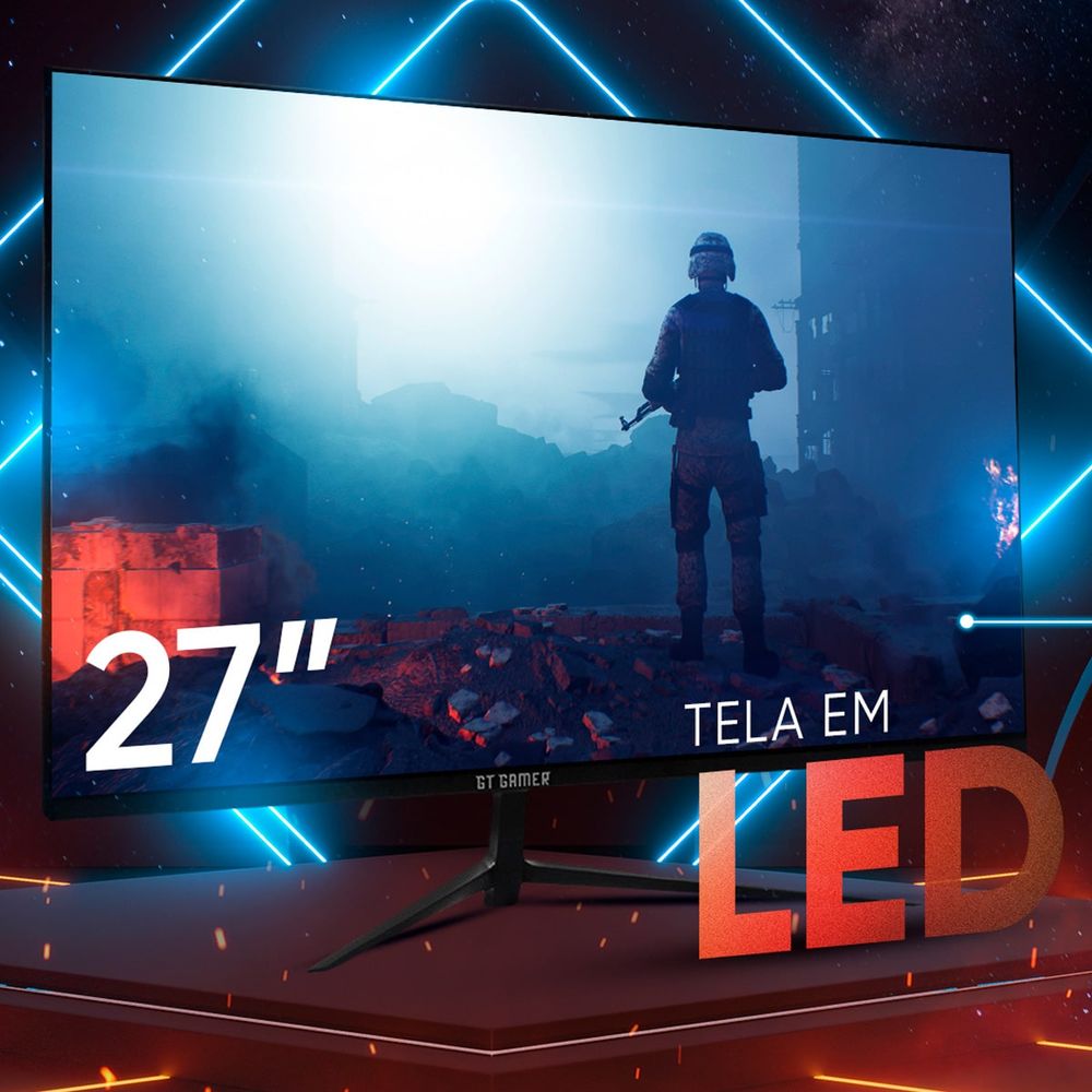 Monitor 27" Widescreen 144Hz Flat Full HD - lojagoldentec