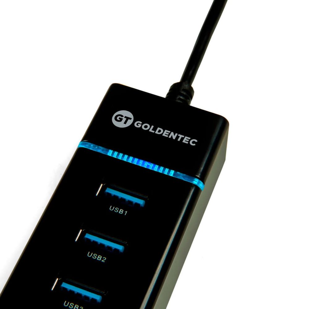 Mini HUB USB 3.0 com 04 Portas - lojagoldentec