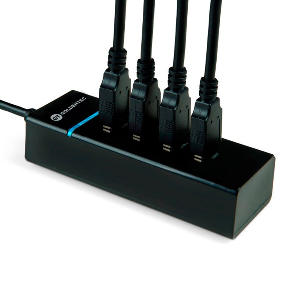Mini HUB USB 3.0 com 04 Portas - lojagoldentec