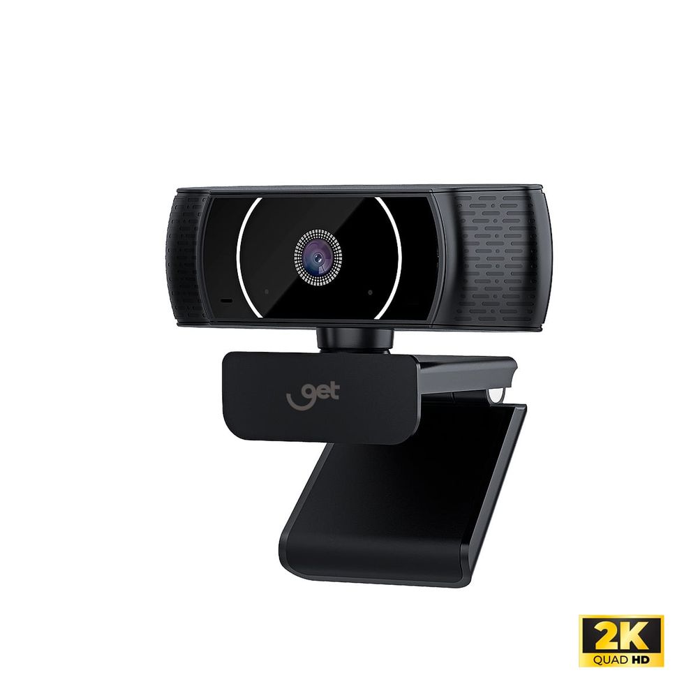 Webcam Get Pro QuadHD 1440p 30fps USB Microfone Integrado - lojagoldentec