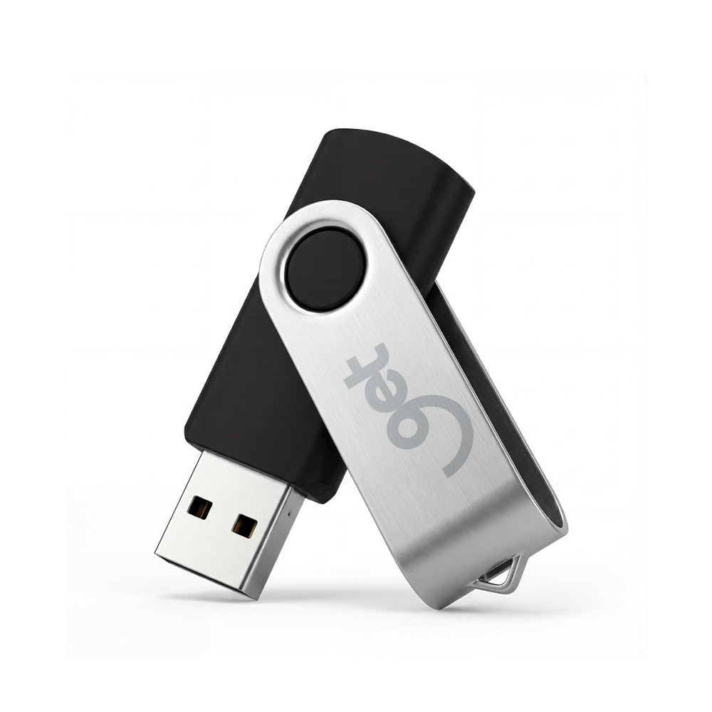 Pen Drive 32GB Get USB 2.0 Preto - lojagoldentec
